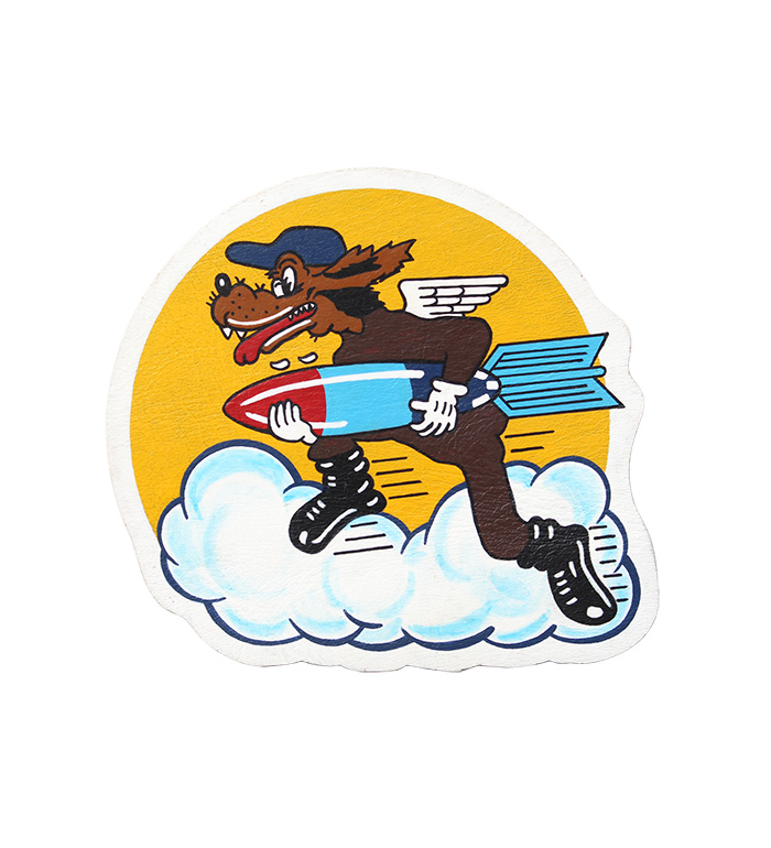 AAF Squadron Patch, Hand Painted, 585th Bombardment