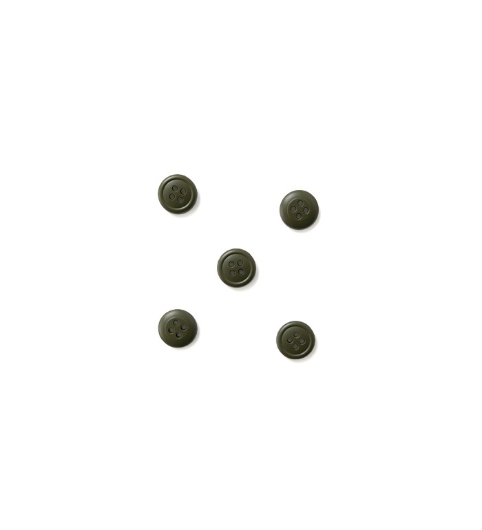 Mil. Spec. Button, 15.0mm, Khaki, Packed 5pcs, Repro.(M.O.C.)