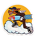 AAF Squadron Patch, Hand Painted, 585th Bombardment