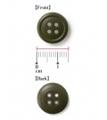 Mil. Spec. Button, 15.0mm, Khaki, Packed 5pcs, Repro.(M.O.C.)